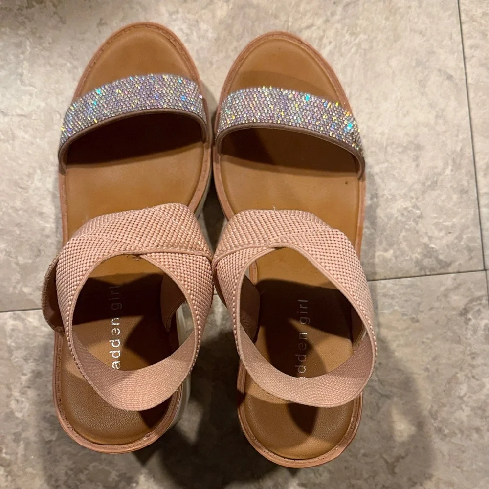 Madden Girl | Shoes | Madden Girl Blush Pink Platform Sandal With ...
